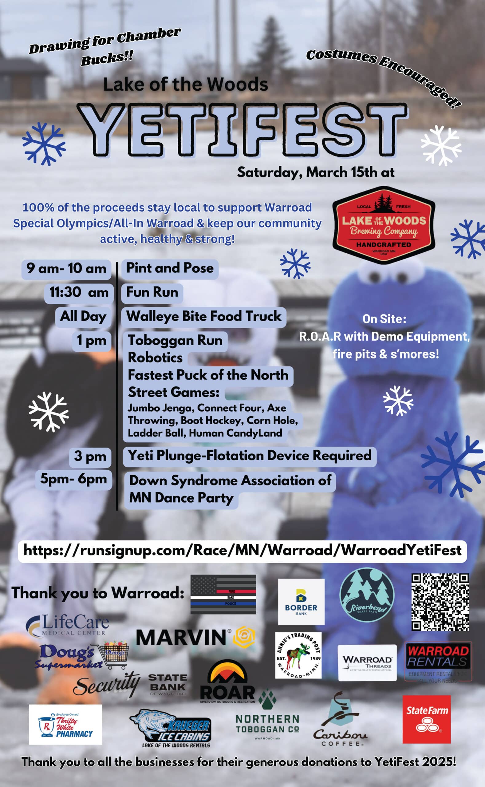 Yeti Fest Polar Plunge & 5K | Warroad, MN